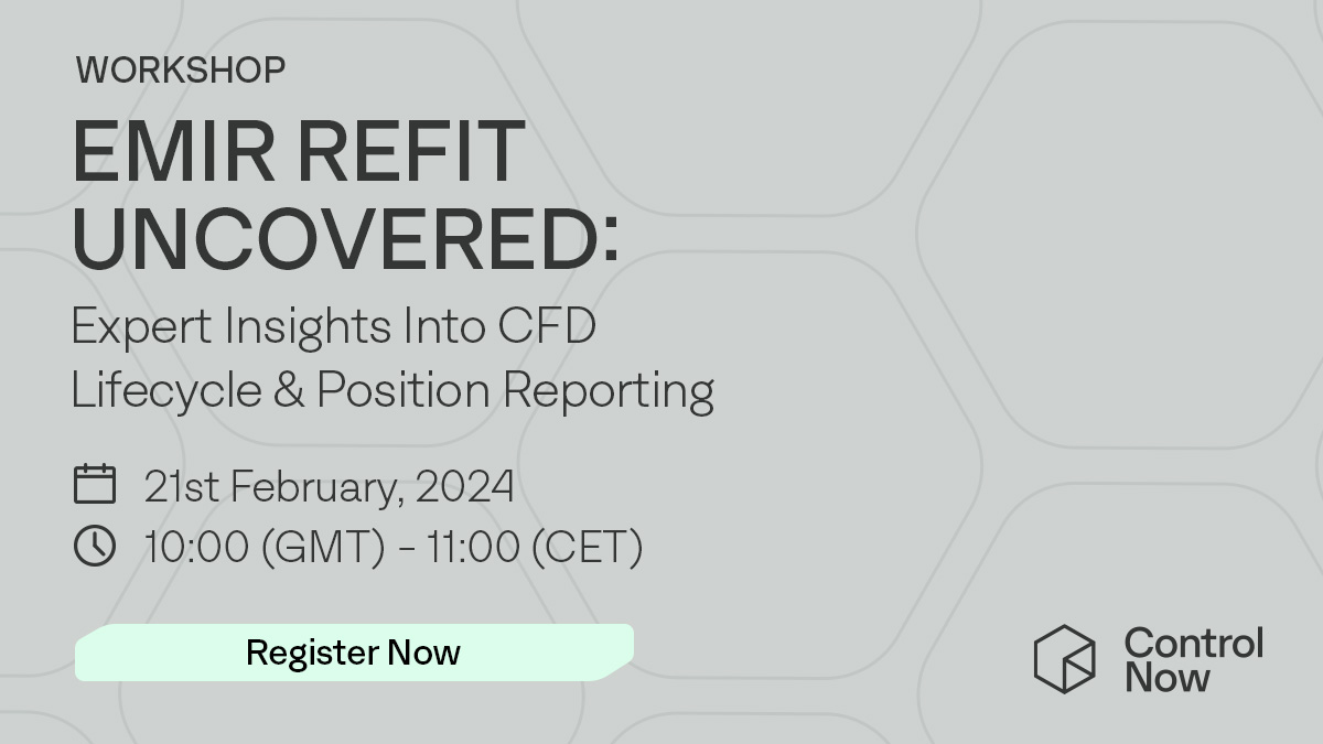 Register Now - CFD EMIR REFIT Workshop